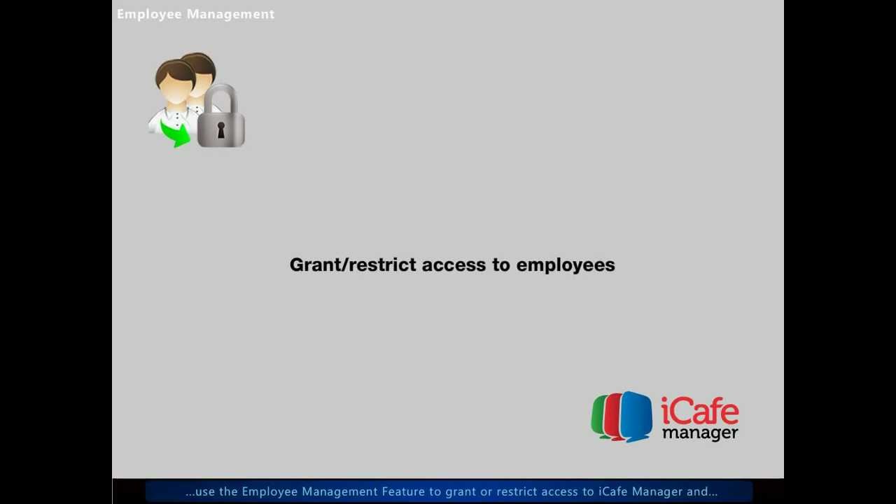 iCafe Manager: Employee Management - YouTube