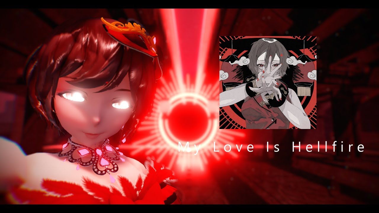 [MMD] My Love Is Hellfire/私の恋はヘルファイア [TDA MEIKO-Carmine Rose] - YouTube