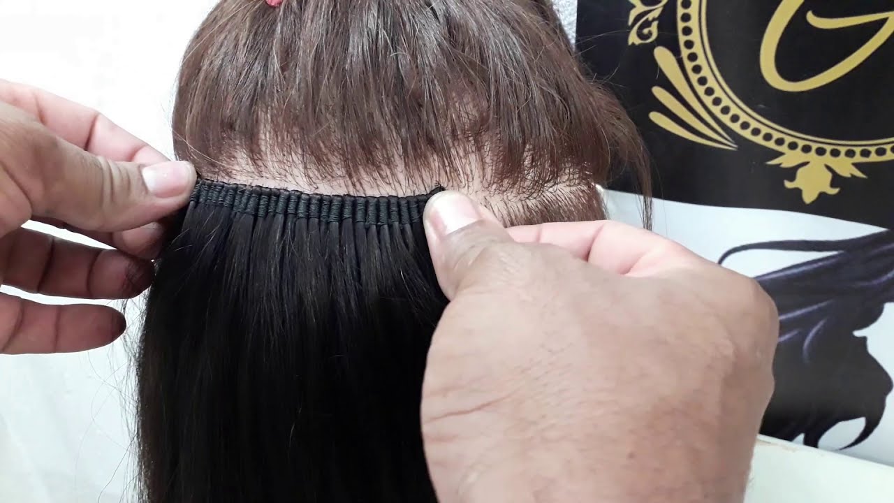 Como Tecer Cabelo Manual | Como Colocar Ponto Americano Mega Hair - YouTube