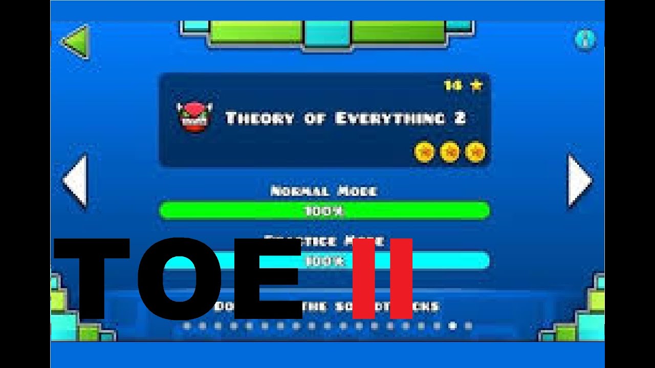 ToE 2 all coins - Geometry Dash - YouTube