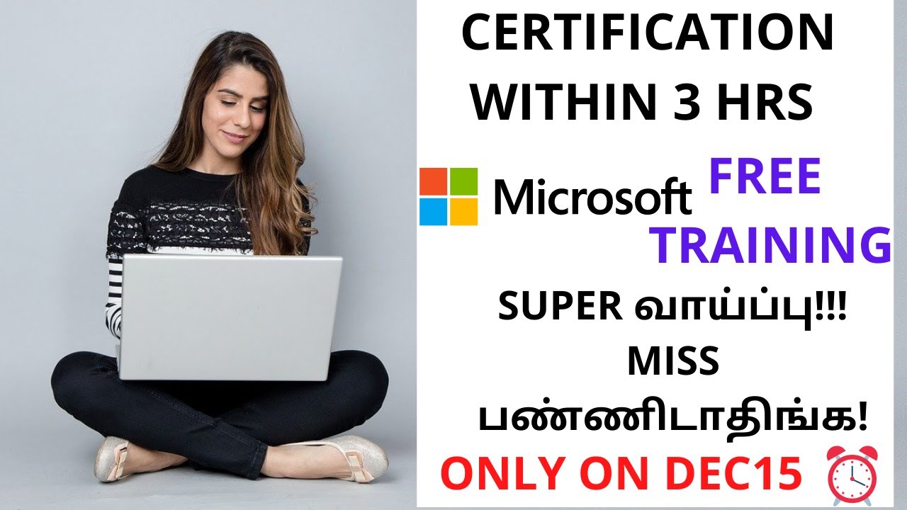 Microsoft Free Workshop In Tamil | Artificial Intelligence| Free Online ...
