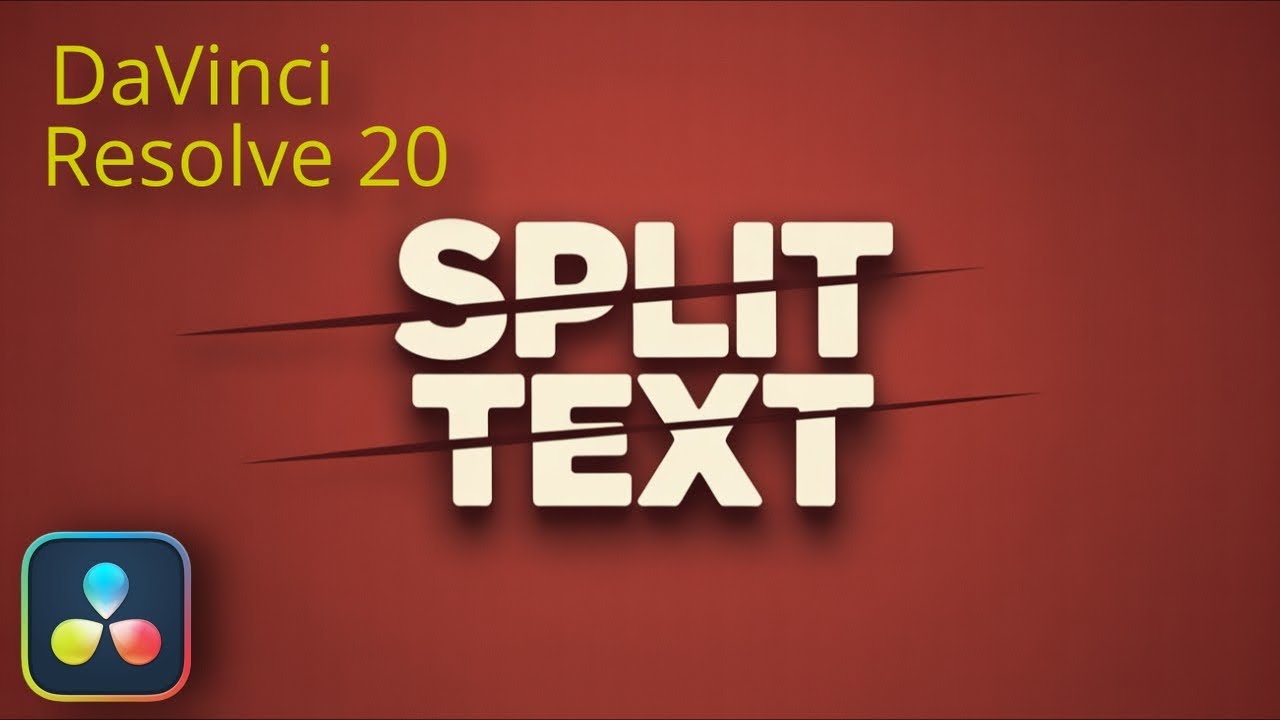 Cool Split Text Effect | DaVinci Resolve 20 - YouTube