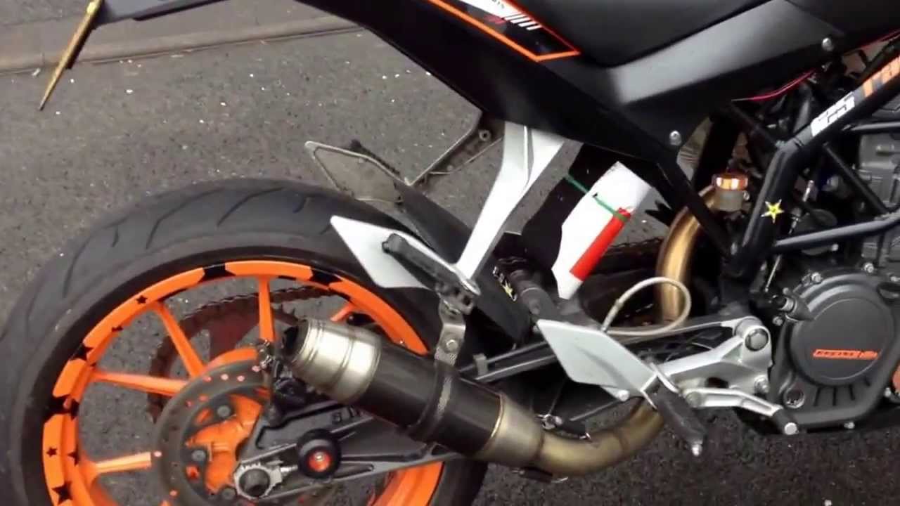 Ktm duke 125 trick bits and power parts - YouTube