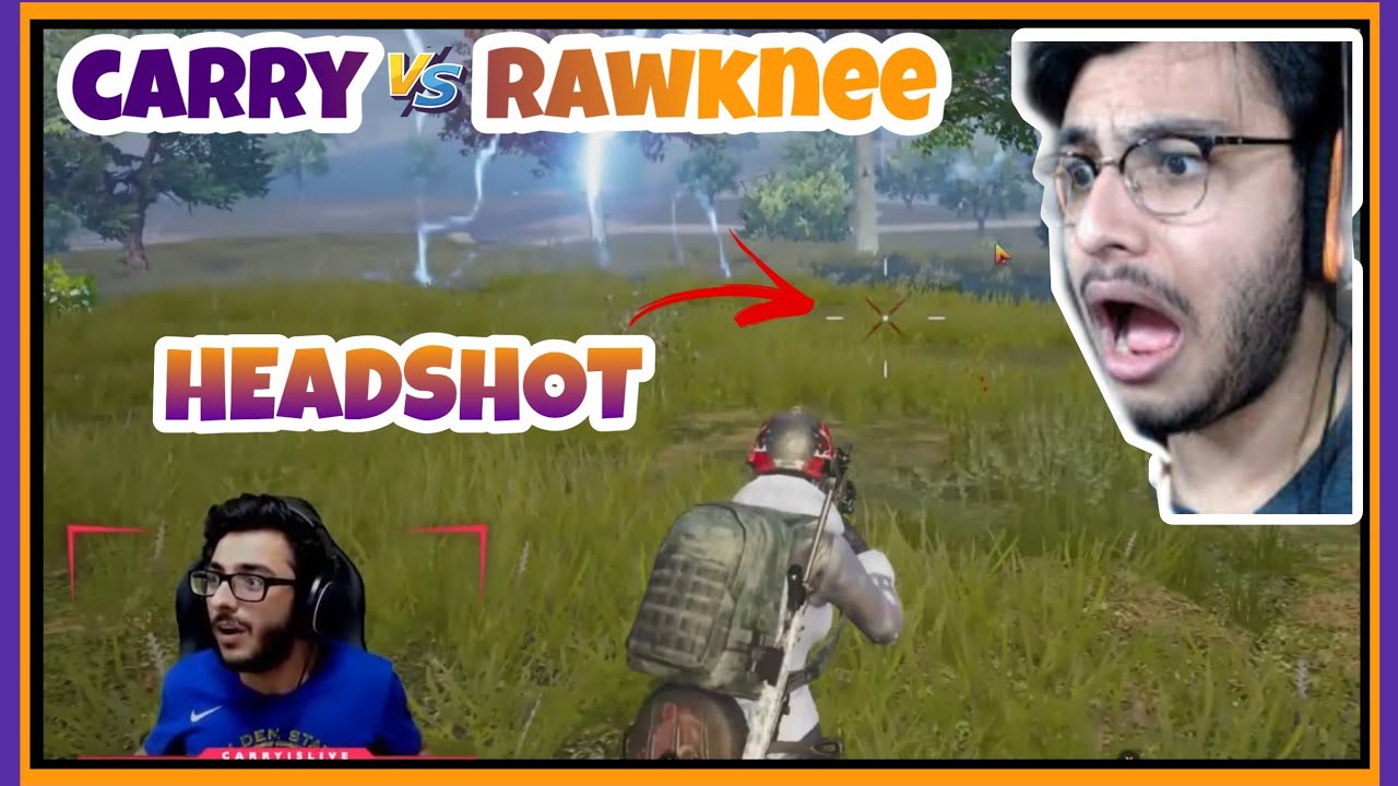 RAWKNEE V/S CARRY | HEADSHOTS | PUBG MOBILE BATTLE | RAWKNEE GAMES V/S ...