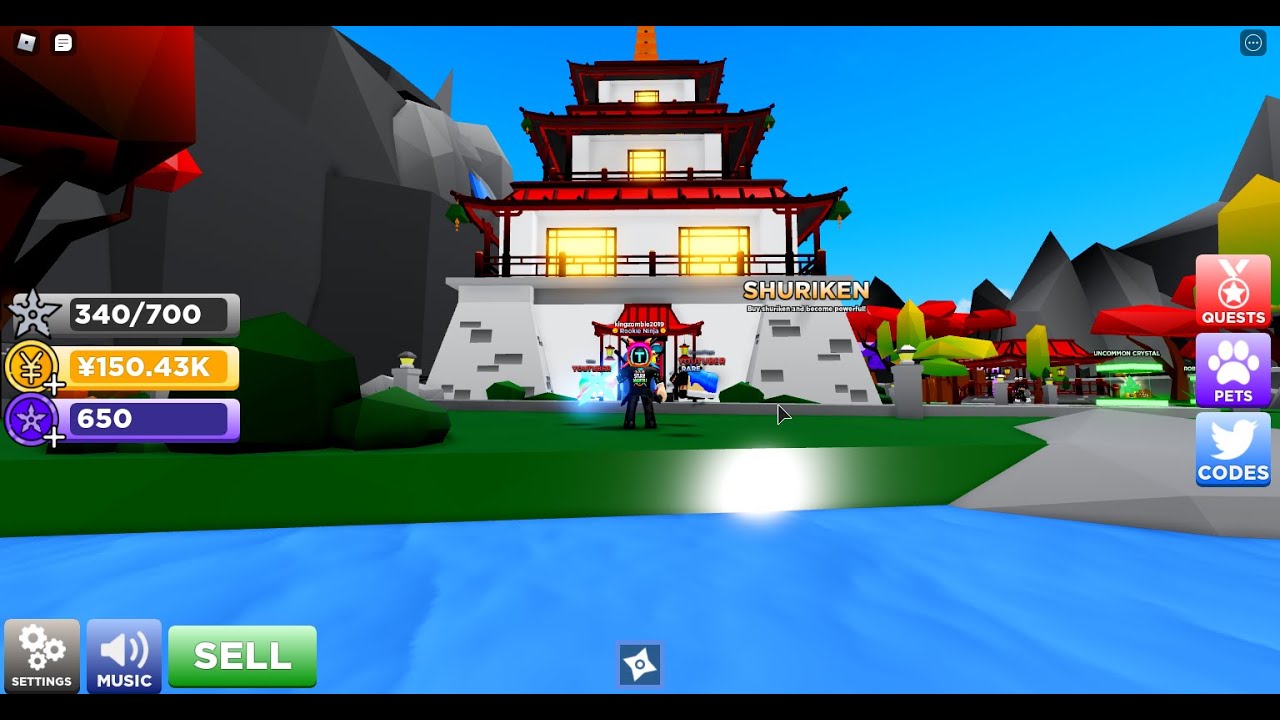 Shuriken SIMULATOR CODES ROBLOX - YouTube