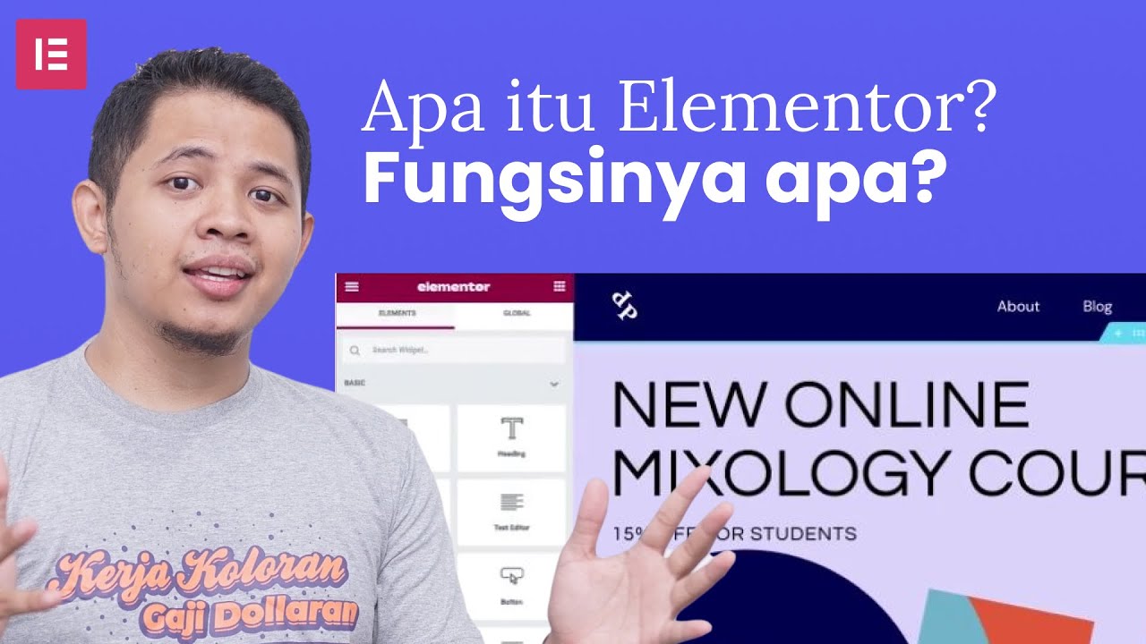 Apa itu elementor, fungsi, dan contoh website yang bisa dibuat - YouTube
