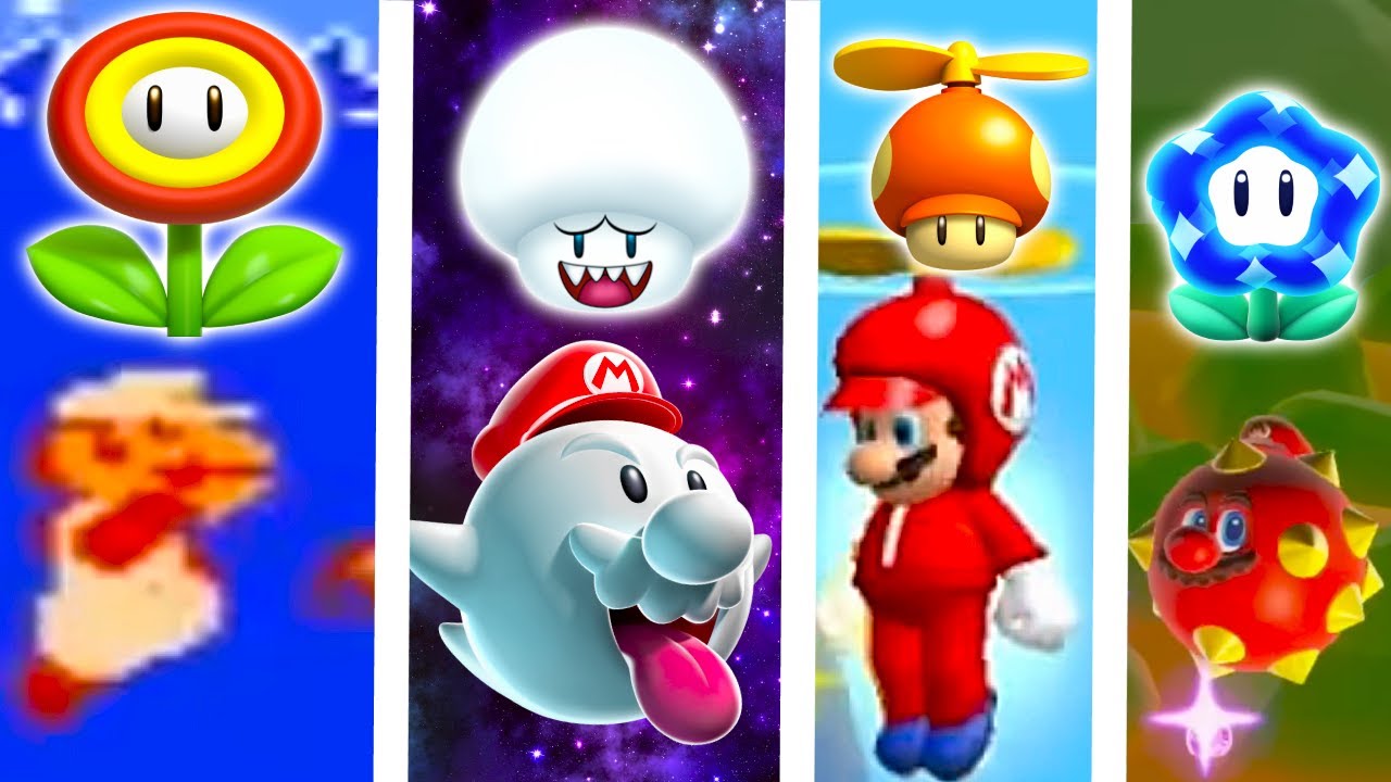 Evolution Of Super Mario Power Ups (1985 - 2024) - YouTube