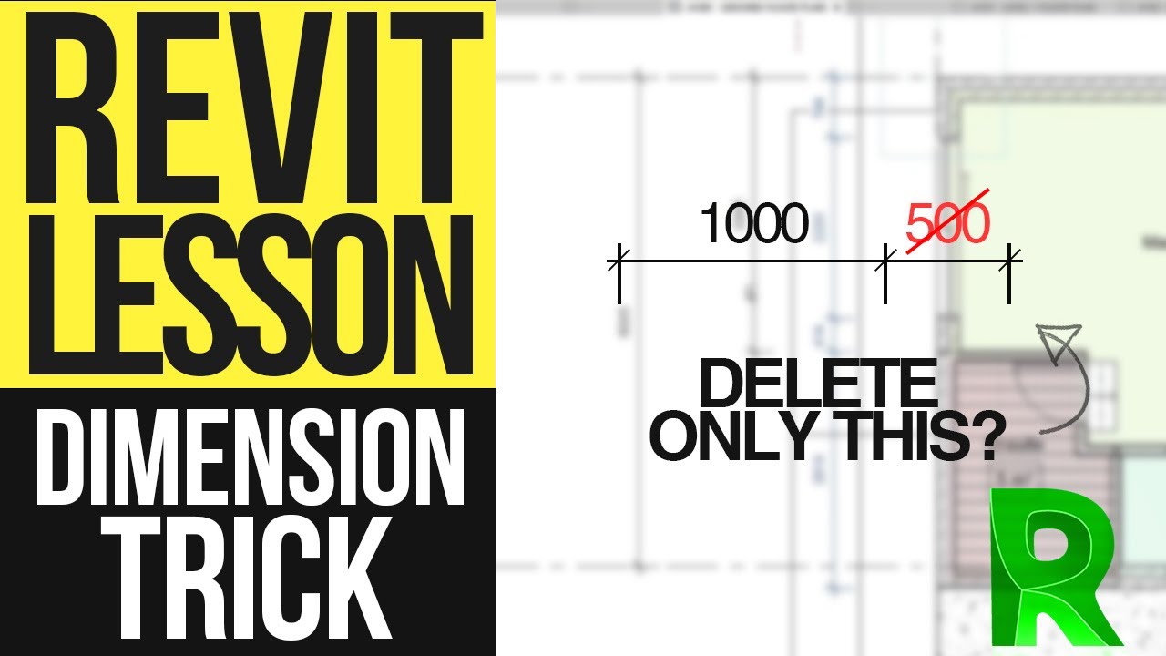 How To Delete A Single Dimension In A String Revit Tutorial YouTube How To Delete A Single Dimension In A String Revit Tutorial YouTube