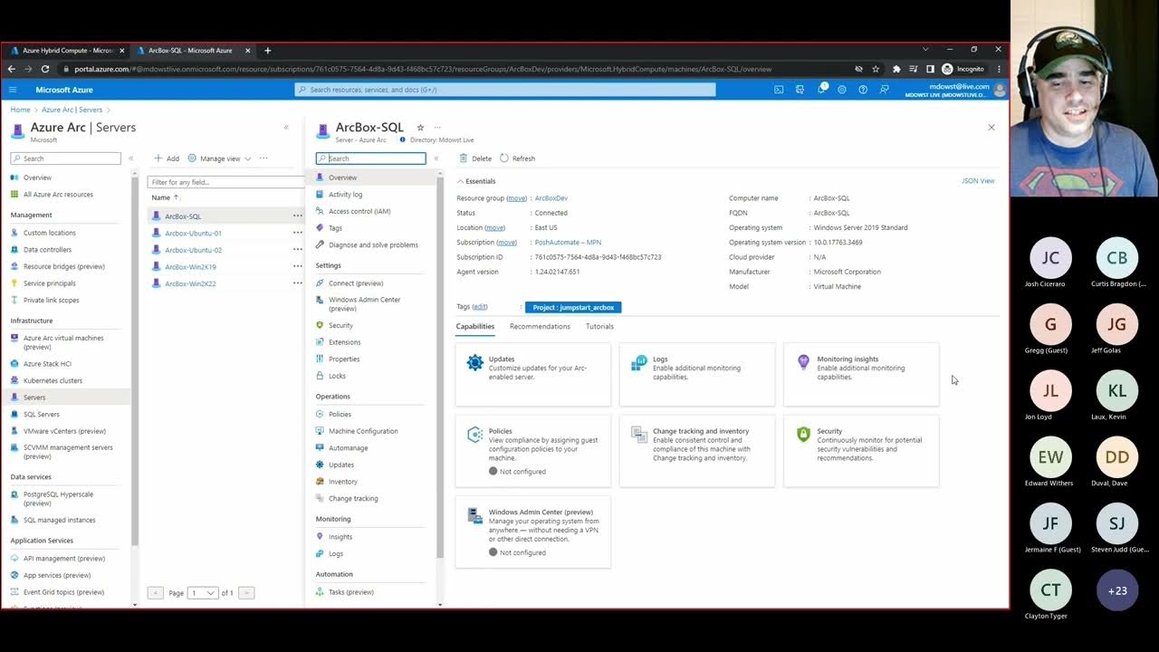 PowerShell Tips for Managing Hybrid Infrastructure using Azure Arc with Matthew Dowst - YouTube
