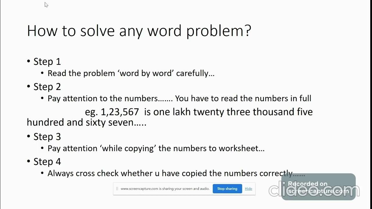 How to solve a word problem? - YouTube