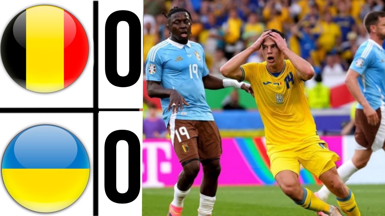 Ukraine vs Belgium 0-0 Highlights | UEFA EURO 2024 - YouTube