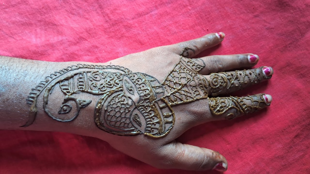 Mahadi Design Simple and easy Back hand mehandi Heena Mehndi Design ...