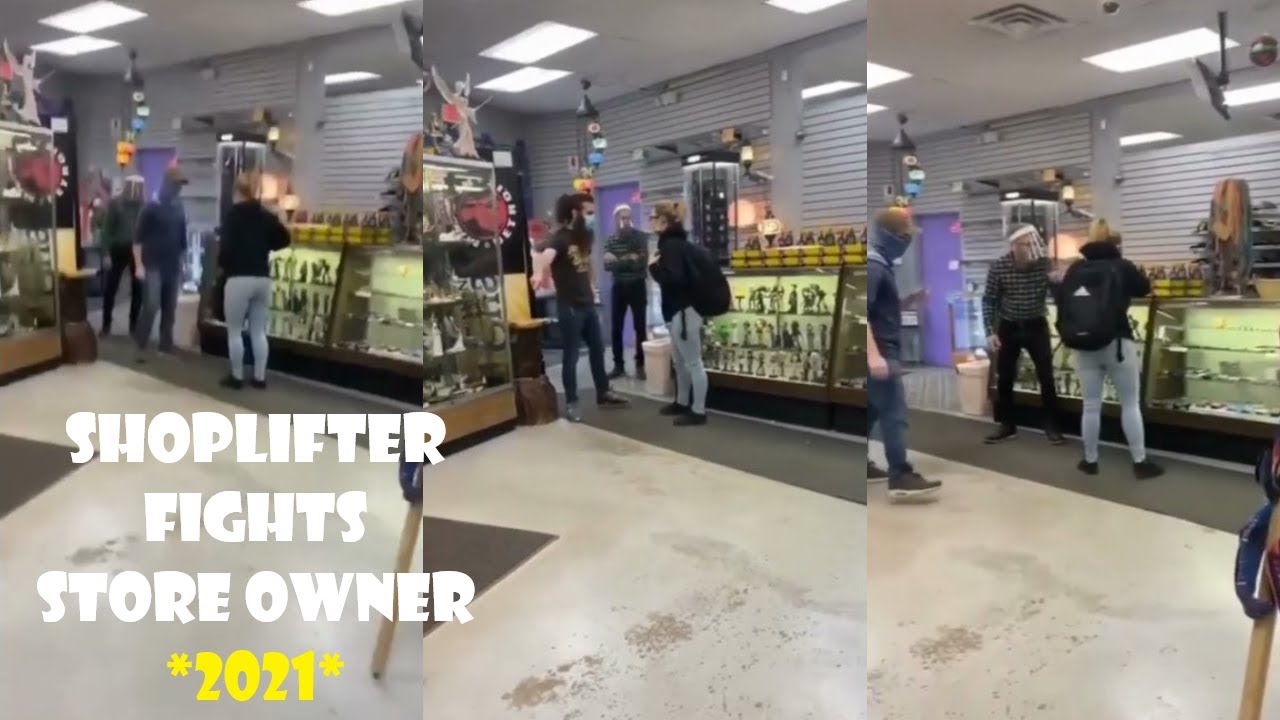*INSANE* SHOPLIFTER FIGHTS STORE OWNER (2021) | PUBLIC FIGHTS 2021 ...