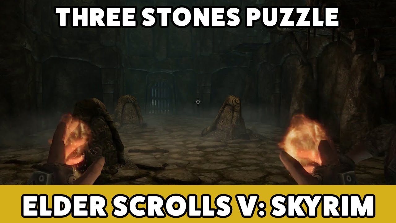 Skyrim - How to get through the gates with the three stones puzzle [The ...