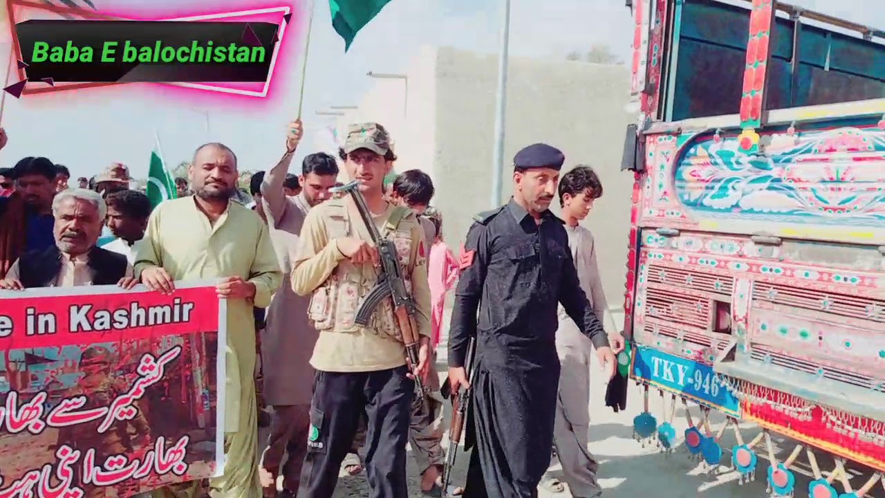 Kashmir day of solidarity in jhaoo waja bagh people's passionate rally ...