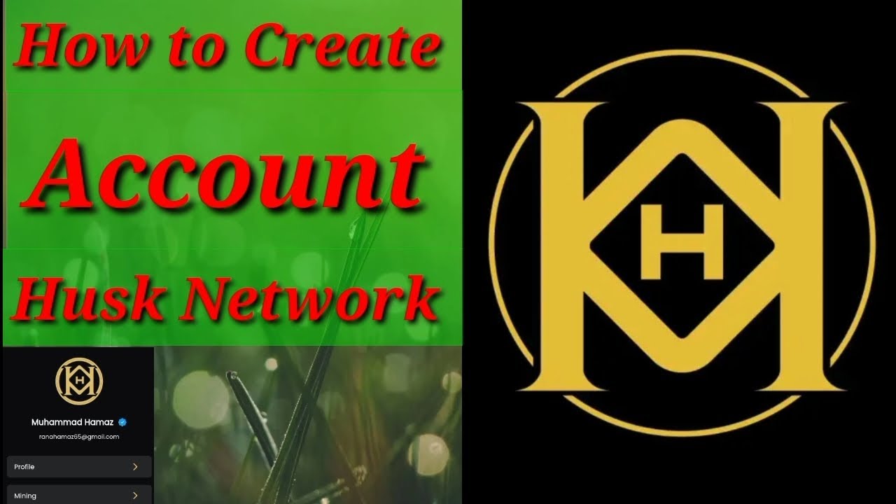 How to create account Husk Network, Husk Network ka account kesy bnana ...