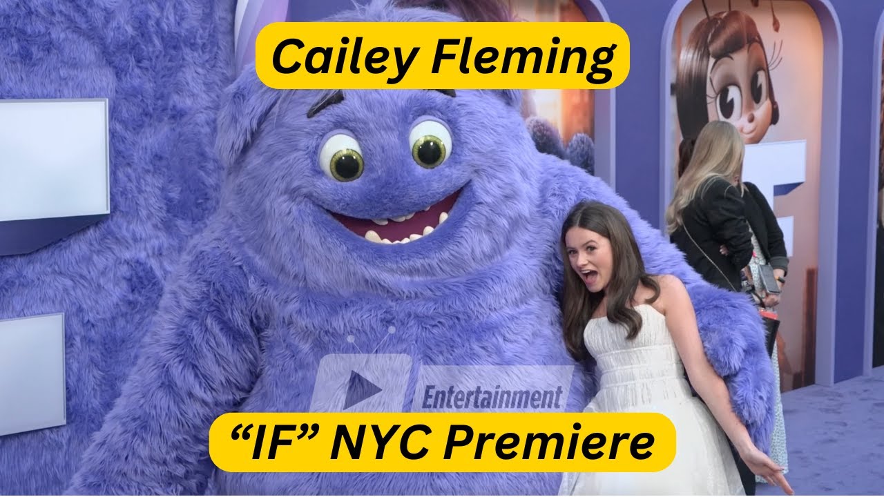 Cailey Fleming Attends Paramount's IF New York Premiere - YouTube