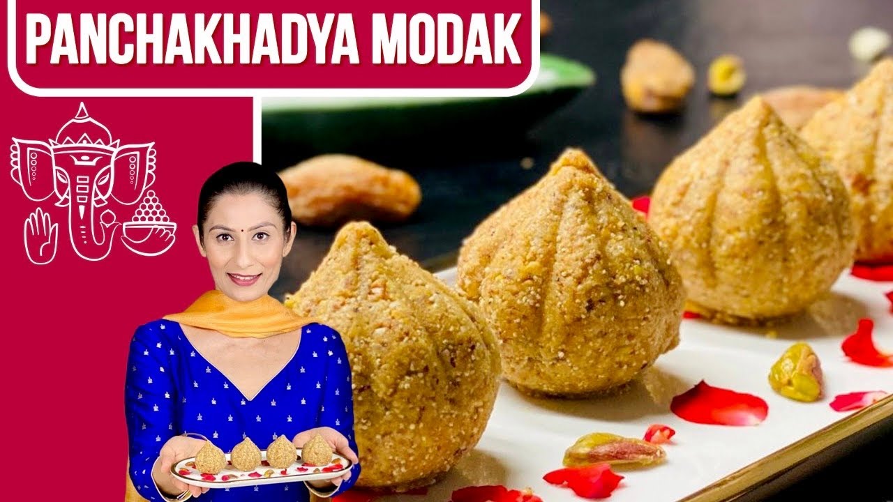 Panchakhadya Modak - Modak recipe | Ganesh Chaturthi Modak Banane Ki ...