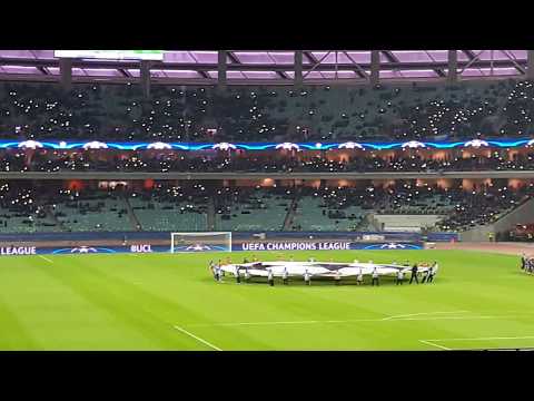Qarabağ - Atletiko Madrid (0:0) oyununda Çempionlar Liqasının himni