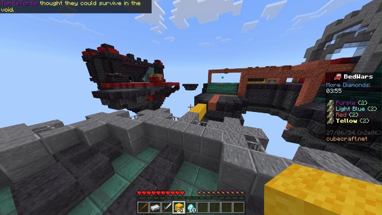 Cubecraft Bedwars Controller Gameplay #8 - YouTube