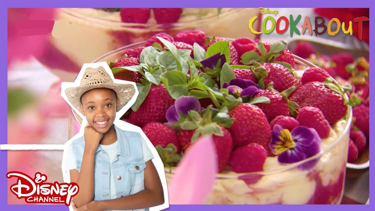 Strawberry Mousse with a Basil Berry Salad | Cookabout | Disney Channel ...