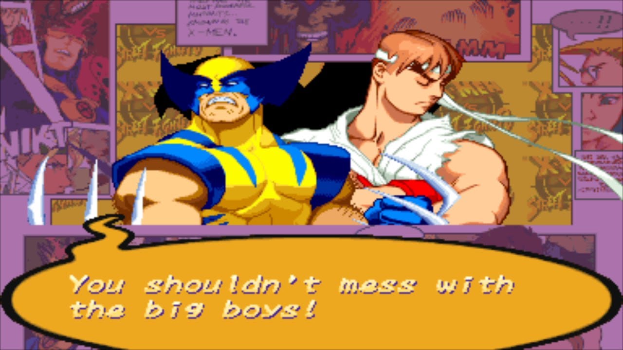 X-Men VS Street Fighter - Ryu/Wolverine - Expert Difficulty Playthrough ...