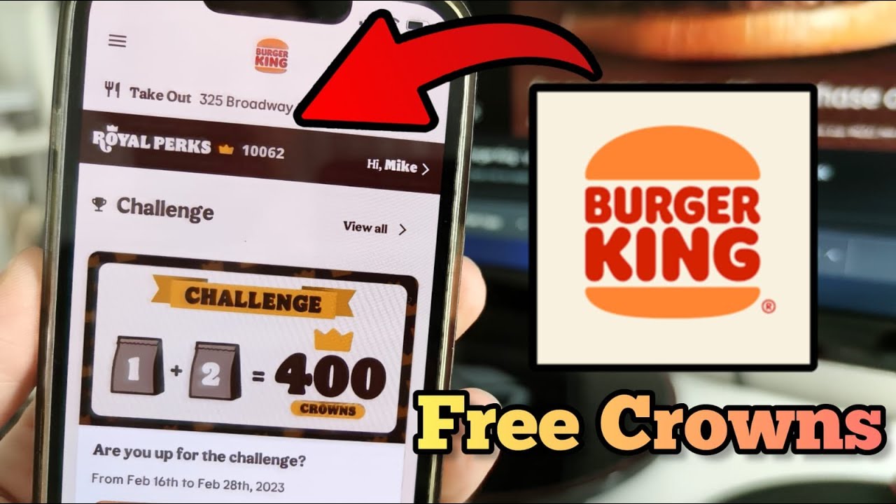 NEW Burger King Rewards Free Crown Hack - How to Get Free Crown in Burger King App!! - YouTube