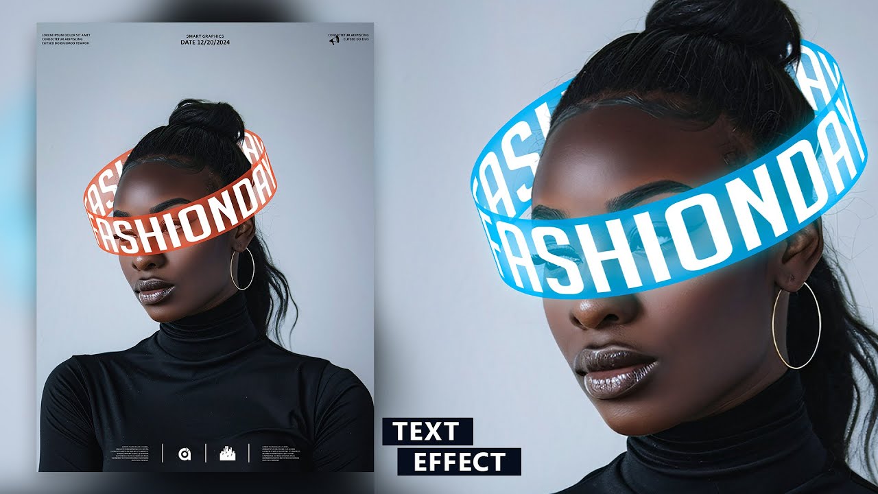 Photoshop Typography Tutorial Warp Around Text Effect Tutorial for ...