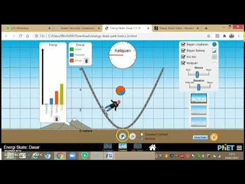 Simulasi PhET Energy Skate Park Basic - YouTube