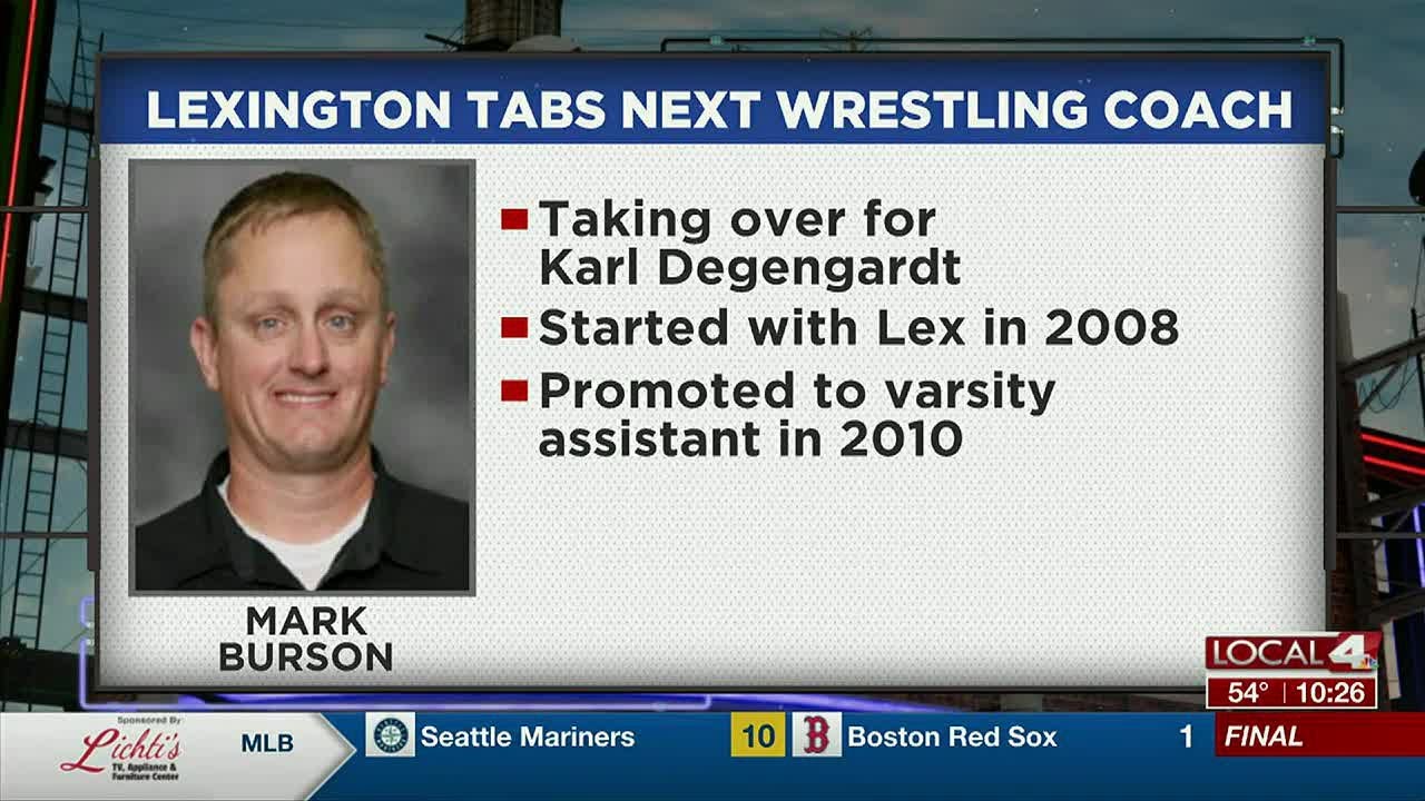 Mark Burson Named Lex Wrestling Coach - YouTube