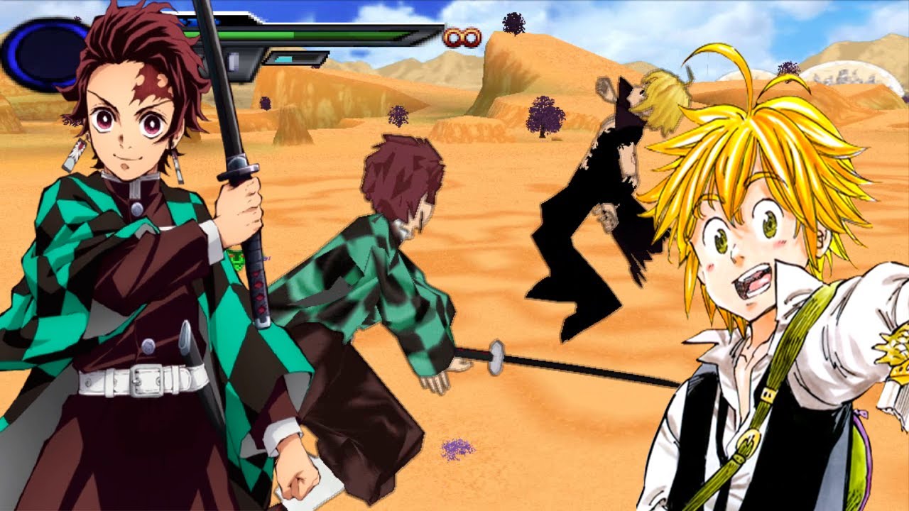 Tanjiro Kamado V.S Meliodas | JUMP FORCE - YouTube