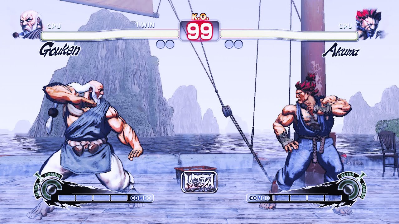 Gouken vs Akuma (Hardest) Ultra Street Fighter IV. - YouTube