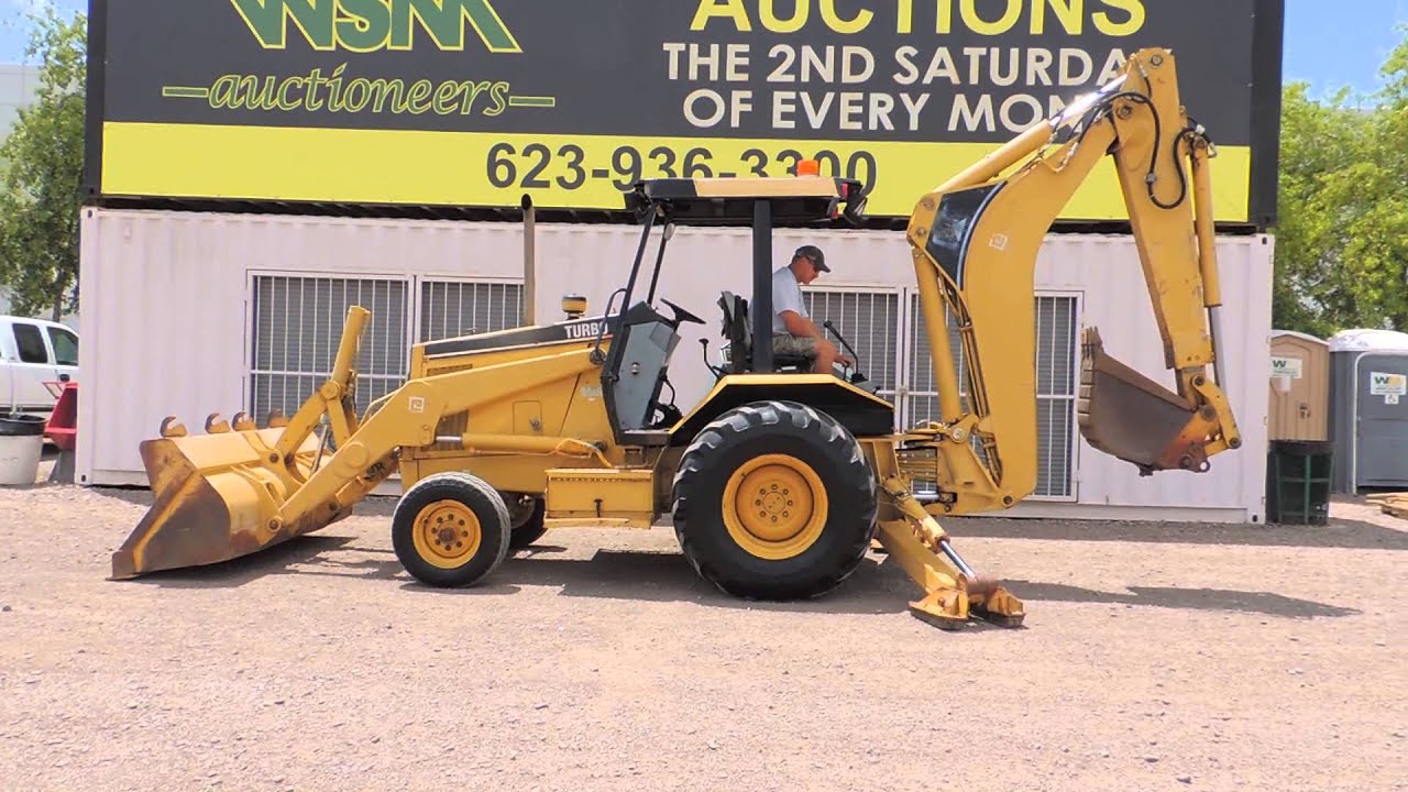 Caterpillar 426B Extend-a-hoe Backhoe Loader at Public Auction - YouTube