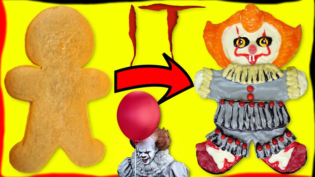 Pennywise IT Movie Inspired Gingerbread Man Cookie Decoration - YouTube