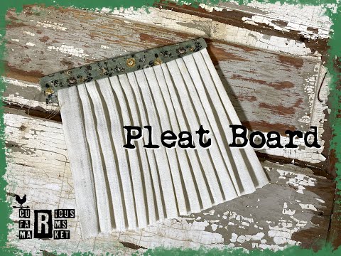 Carmen's Curious Tutorial: Pleat Board - YouTube