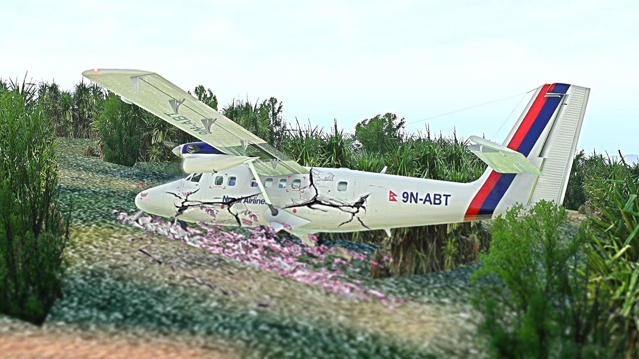 😱DHC-6 Twin Otter, How The Accident Happened, Nepal Airlines Flight 183 ...