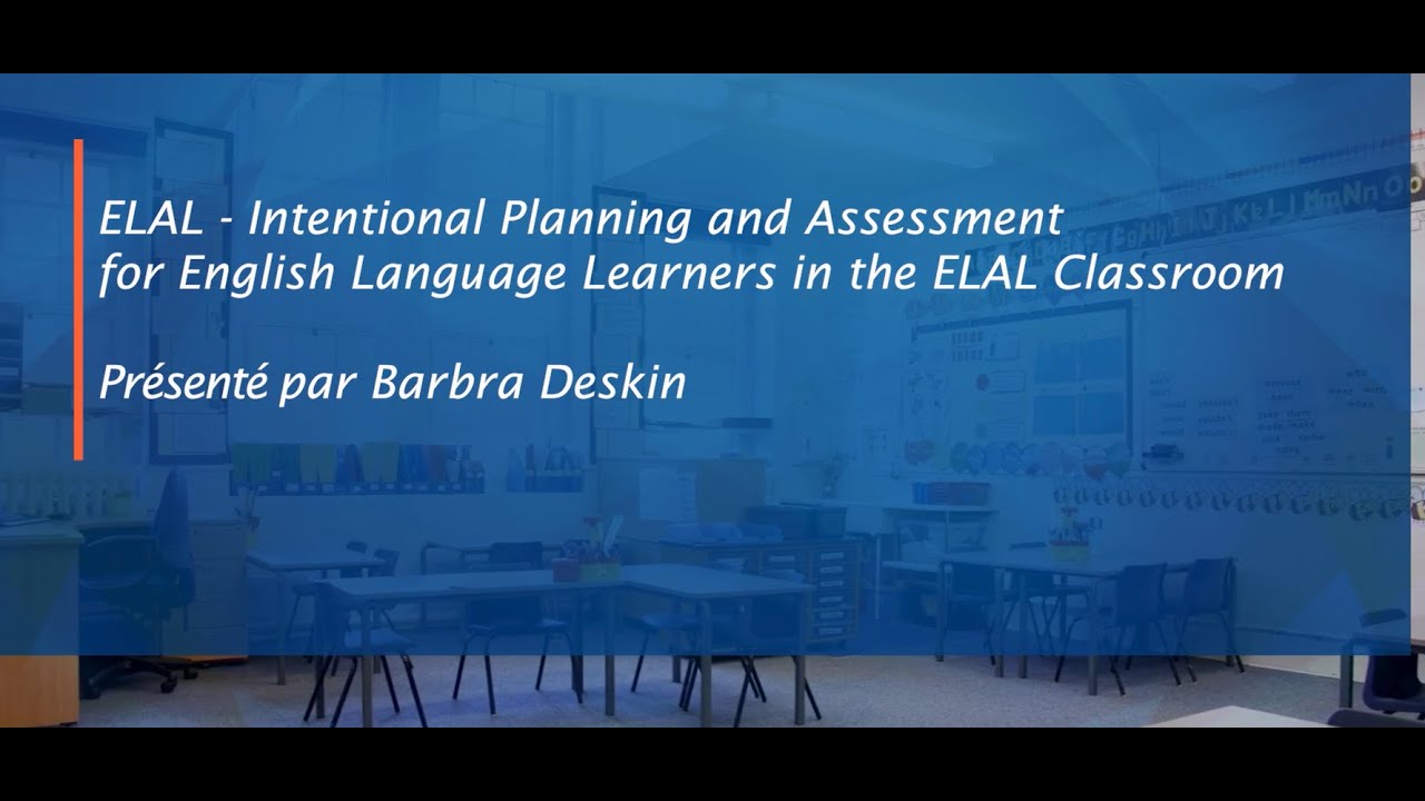 ELAL - Intentional Planning and Assessment for English Language ...