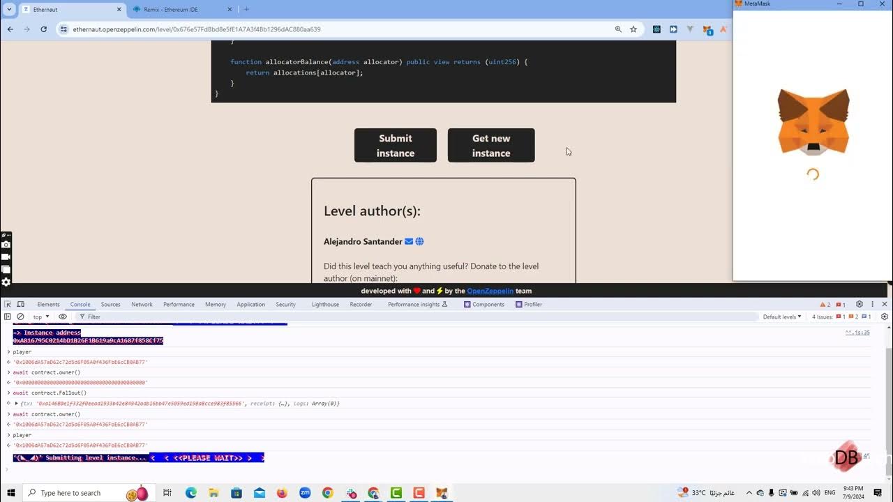 Ethernaut - Level 2 - Fallout - YouTube