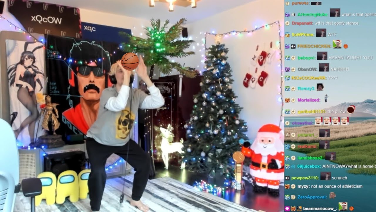 xQc played basketball yesterday for the first time ever... - YouTube