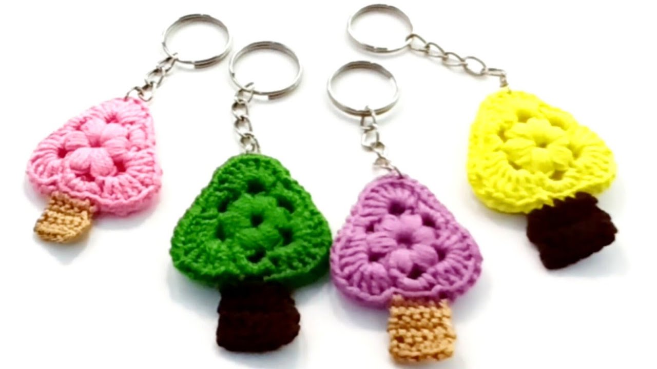 "Mini Crochet Christmas Tree Keychain – Quick, Cute & Perfect for Gifts ...