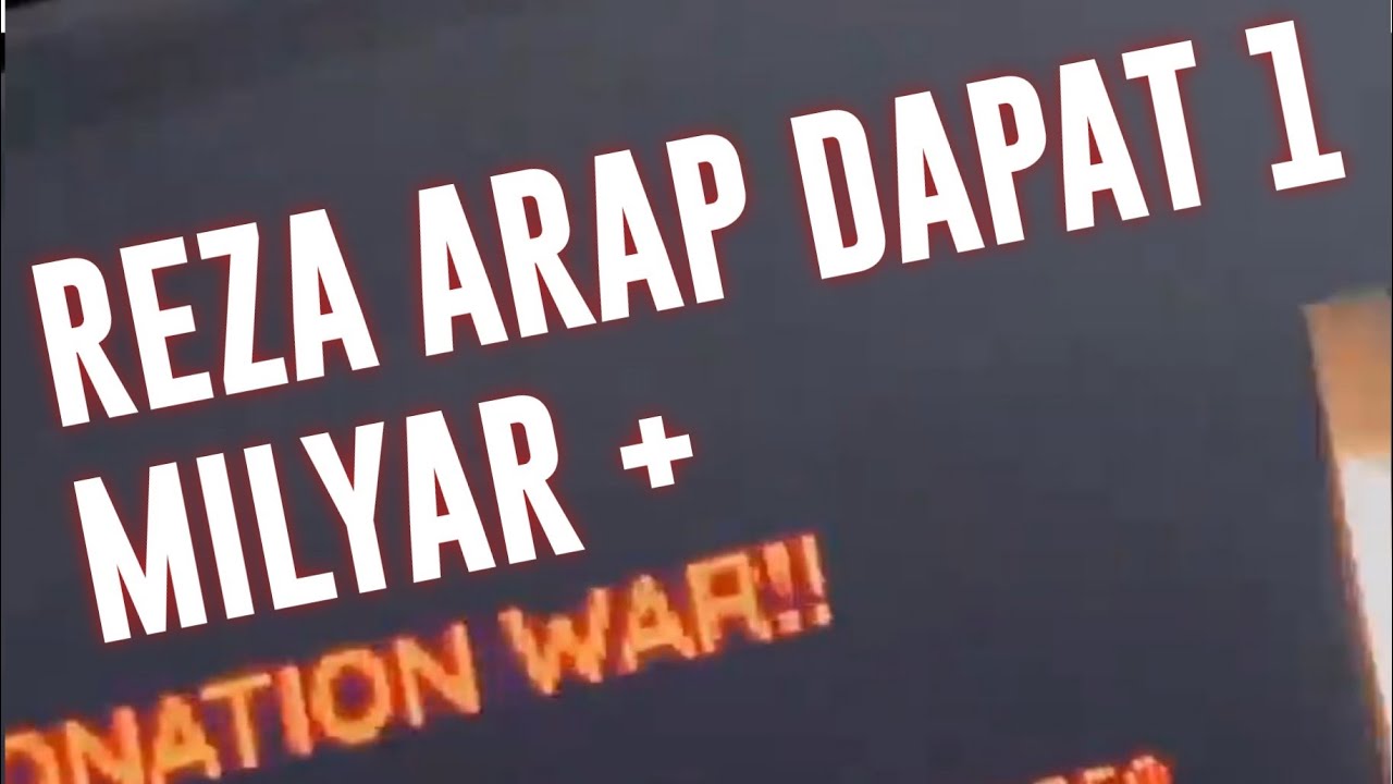 VIRALLL!!! REZA ARAP DIDONASI 1 MILYAR SAAT LIVE STREAMING - YouTube