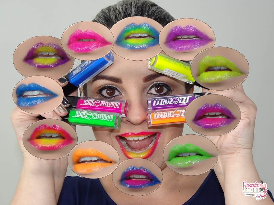 OMBRE LIPS COM GLOSS DAS MONSTER HIGH - YouTube