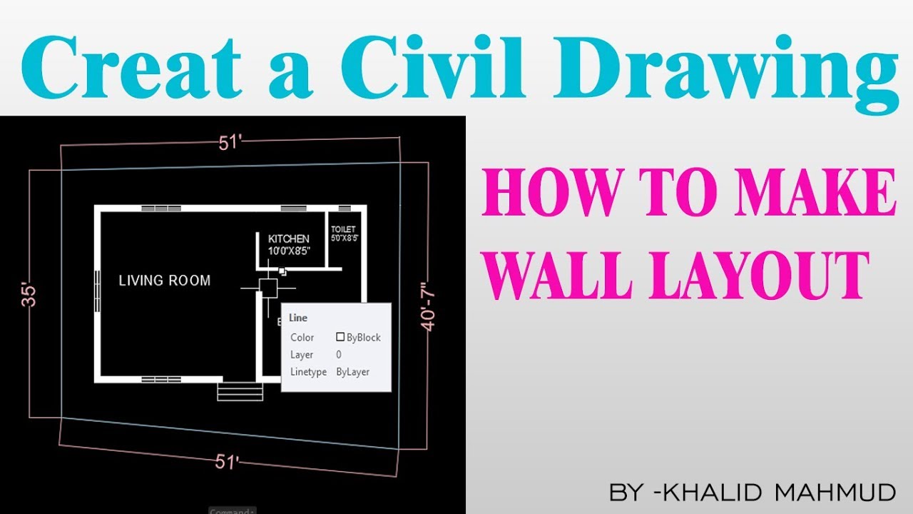 HOW TO MAKE WALL LAYOUT !! WALL की LAYOUTING कैसे करे. - YouTube