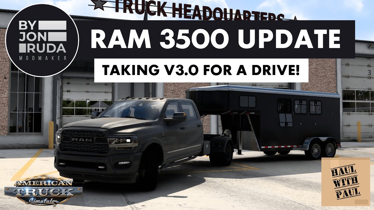 🔴 ATS | Jon Ruda RAM 3500 Update | V3 First Drive! - YouTube
