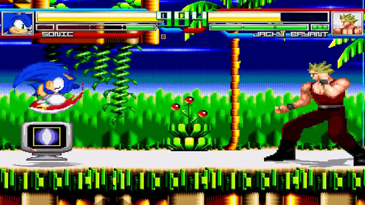 NICK54222 MUGEN: Sonic the Hedgehog (Capcom VS The World) (me) VS Jacky ...