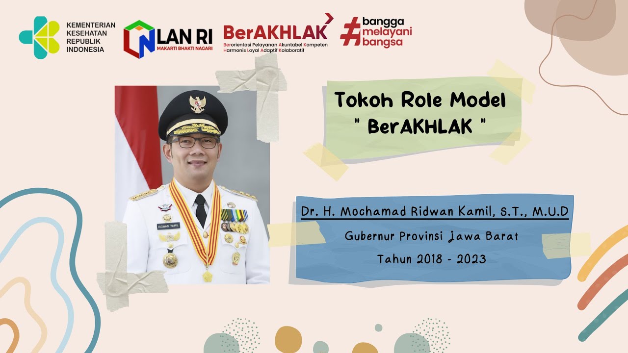 ROLE MODEL TOKOH BerAKHLAK - RIDWAN KAMIL - YouTube