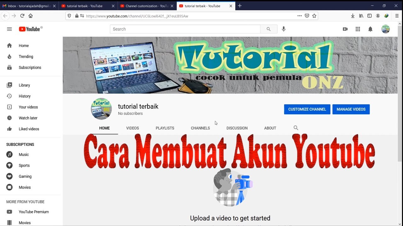 Tutorial Cara Membuat Akun Youtube - YouTube