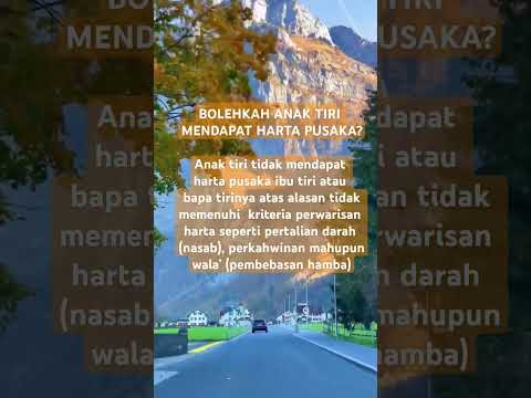 🌿Cara Perancangan Harta Untuk Keluarga Tiri: 1. Wasiat (tidak lebih 1/3) 2. Hibah 3. Amanah
