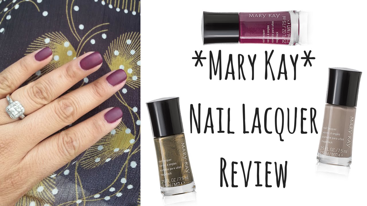 Mary Kay Review: Limited Edition Nail Lacquer | Alicia Olsen - YouTube