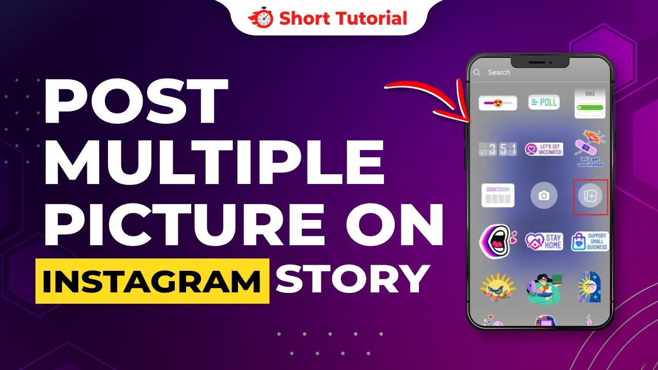 How to post multiple picture on Instagram story 2023 | Initial Solution - YouTube